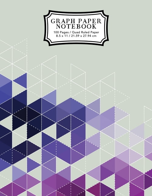 Graph Paper Notebook : Purple Grid Boxes Grid Paper Composition ...