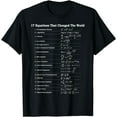 Math Seventeen Equations That Changed The World T-Shirt - Walmart.com