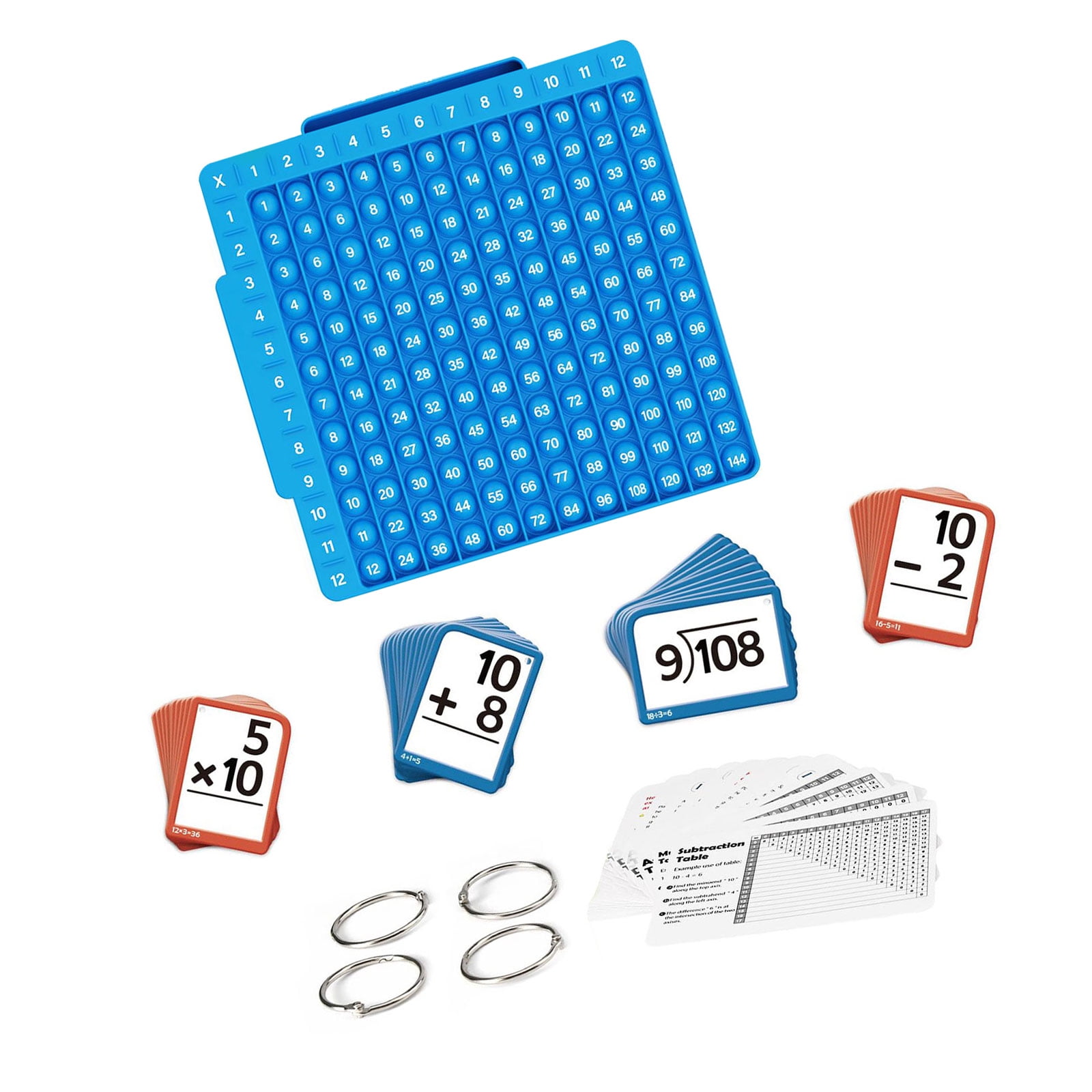 Math Skill Building Cards Mathematics Learning Flashcards For ...