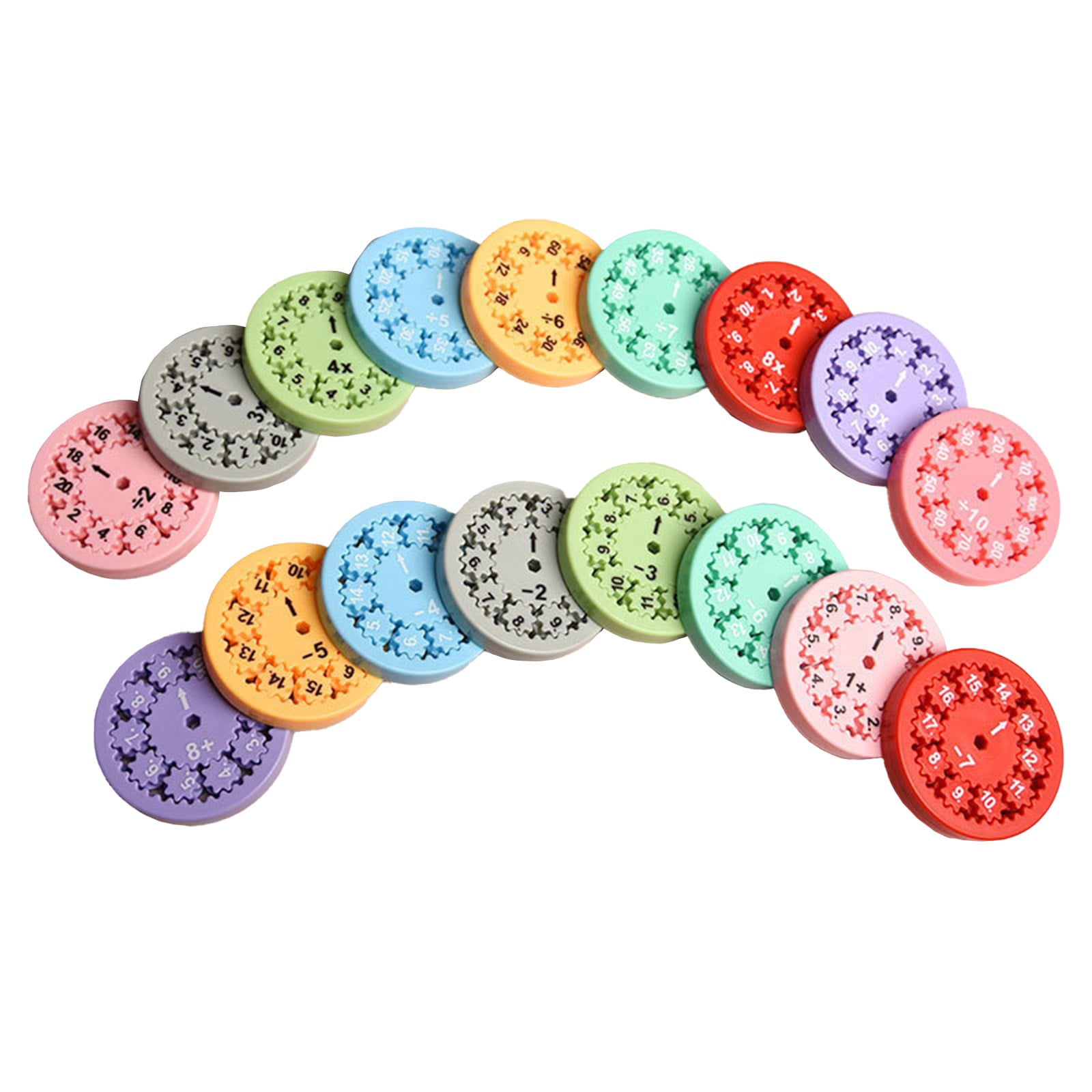 Math Spinner Toys Multiplication Facts Learning Educational Arithmetic ...