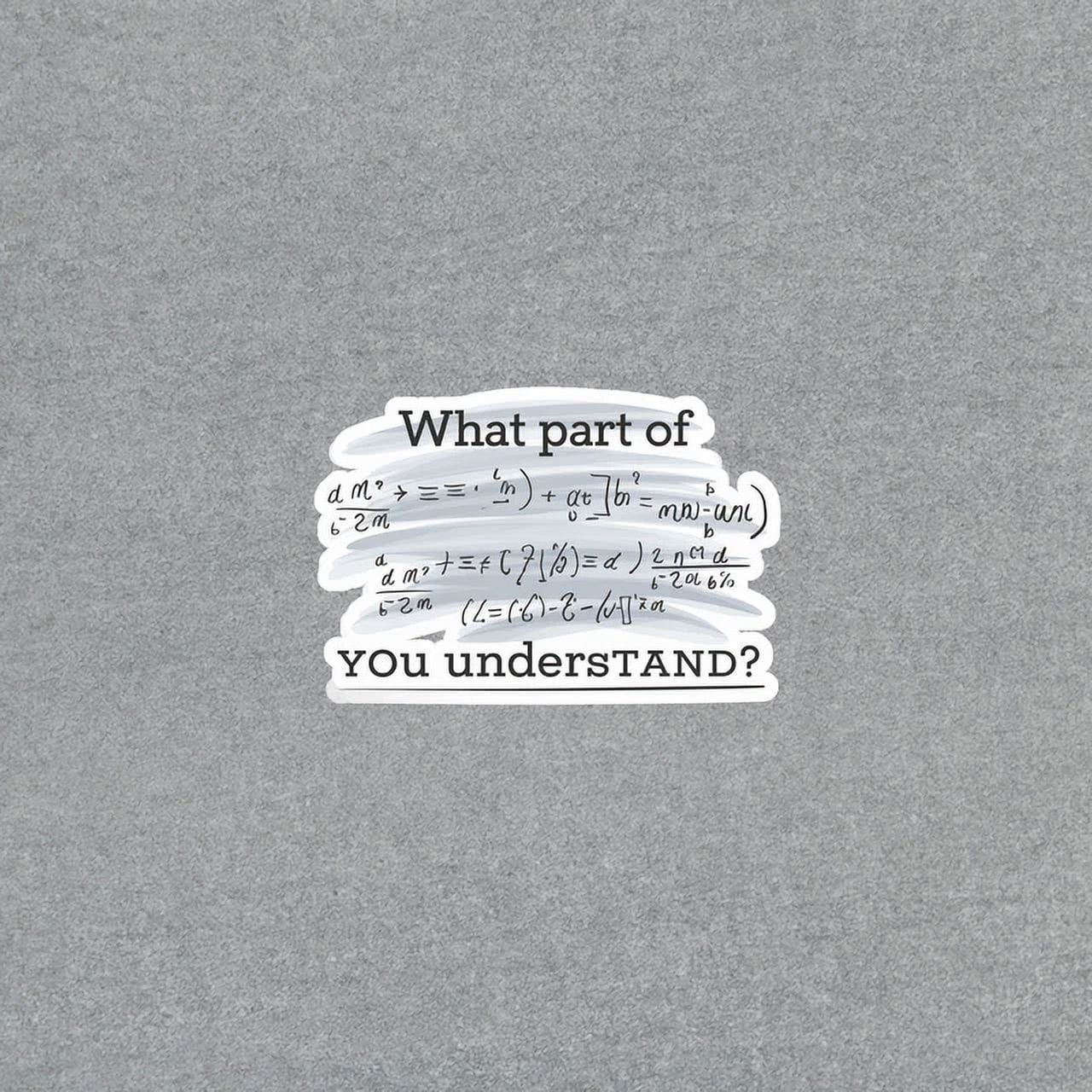 Math Sticker Calculus Confusion Geek Gift For Math Loversphone Decal ...