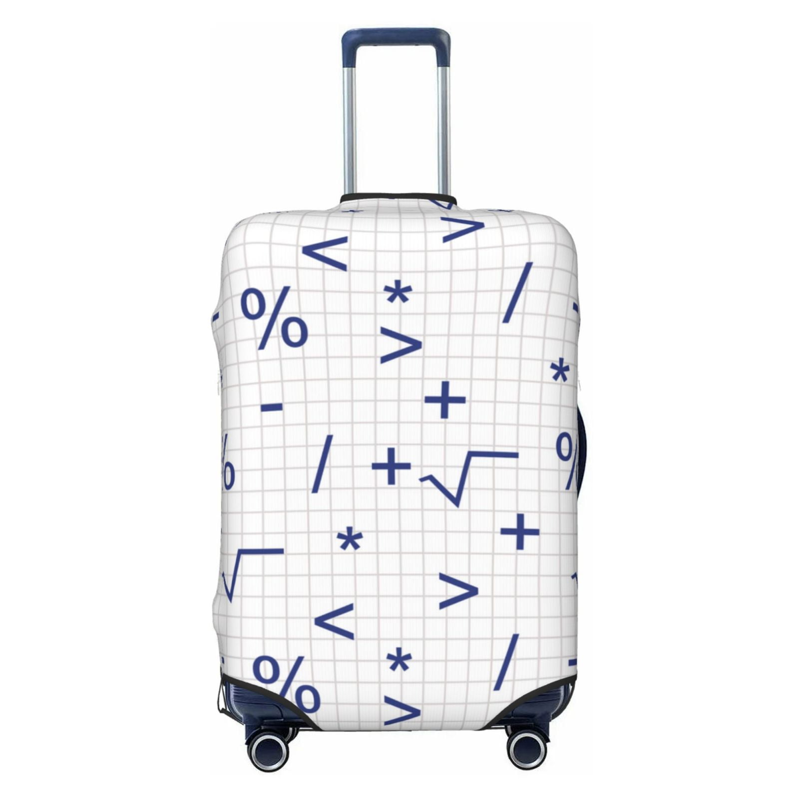 Math Symbol Print comical Travel Luggage Cover - No Luggage Suitcase ...