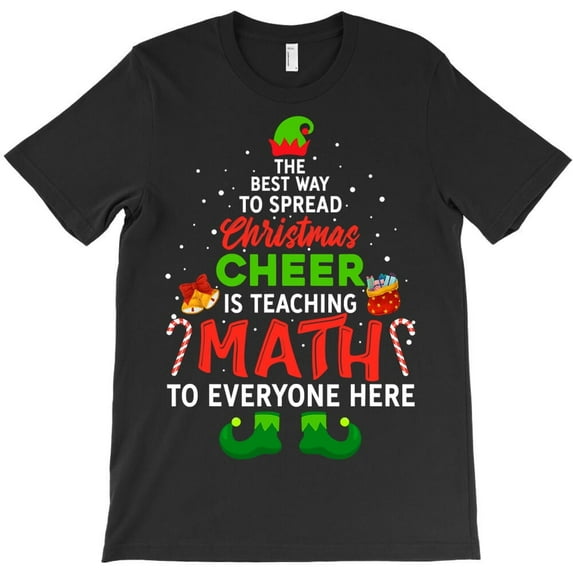 Math Teacher Christmas Funny Fairy Christmas Cheer Holiday Graphic ...