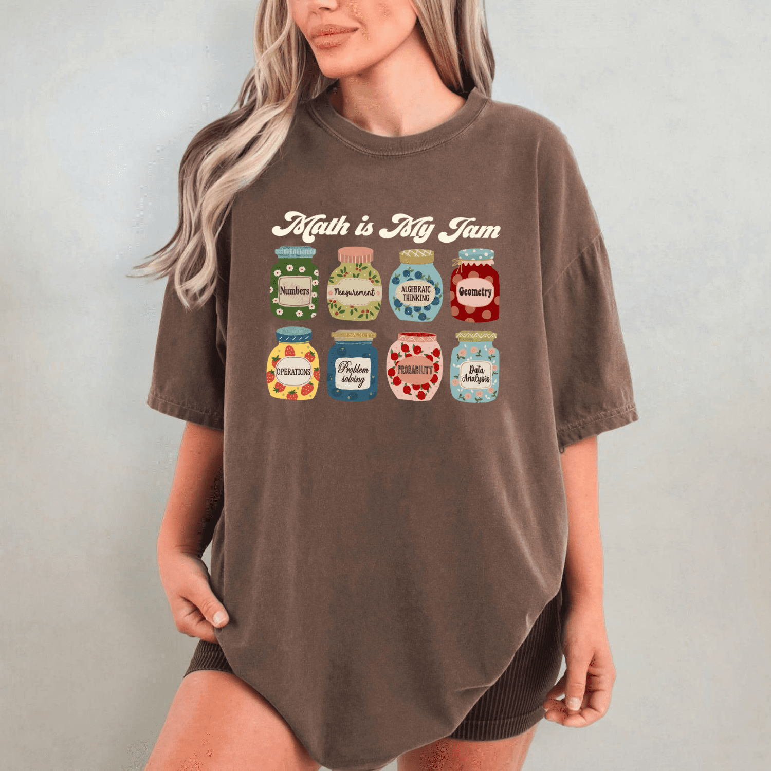 Math Teacher Comfort Color Shirt, Math Teacher Gift, Math is My Jam ...
