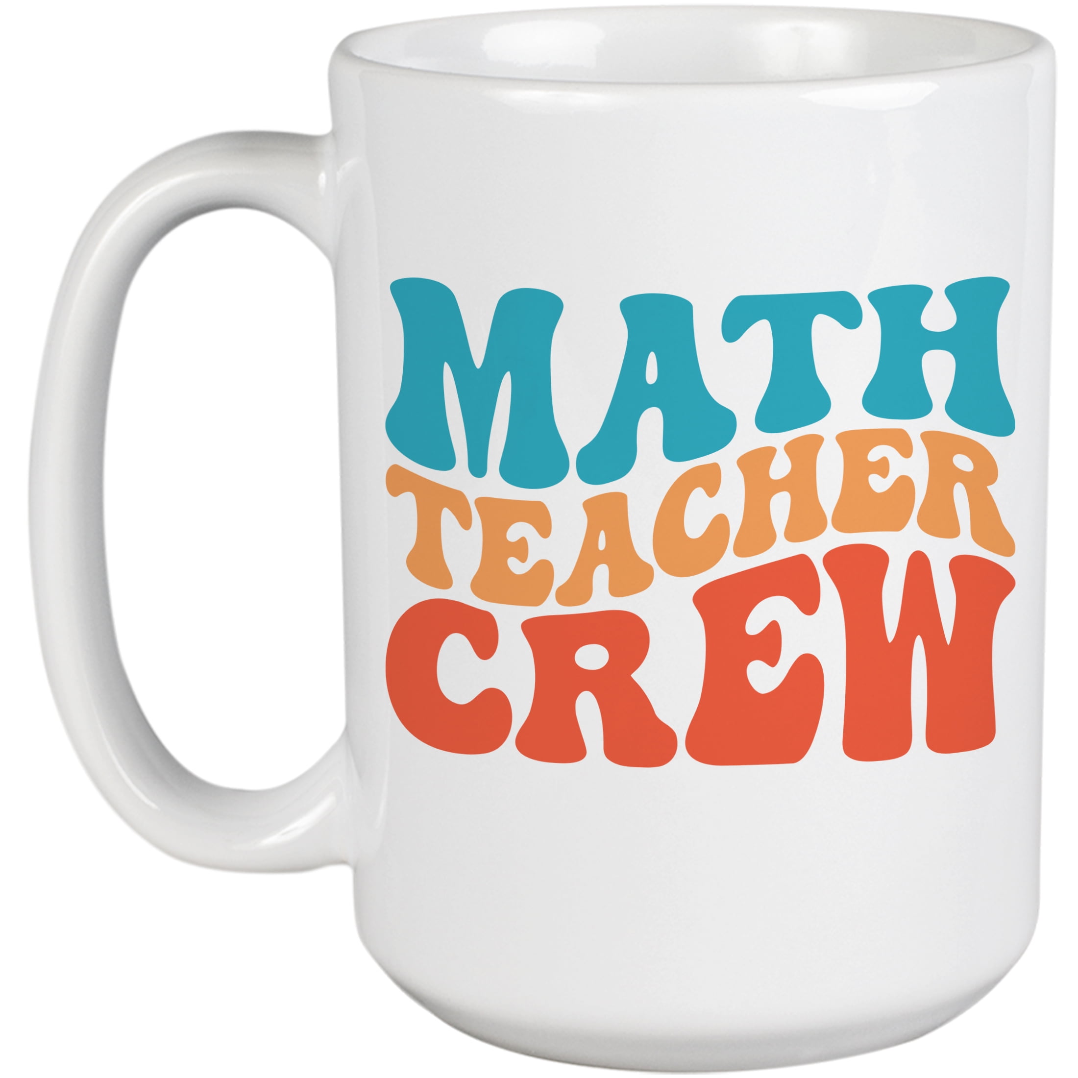 Math Teacher Crew, Mathematics Teachers Themed, Groovy Retro Wavy Text ...