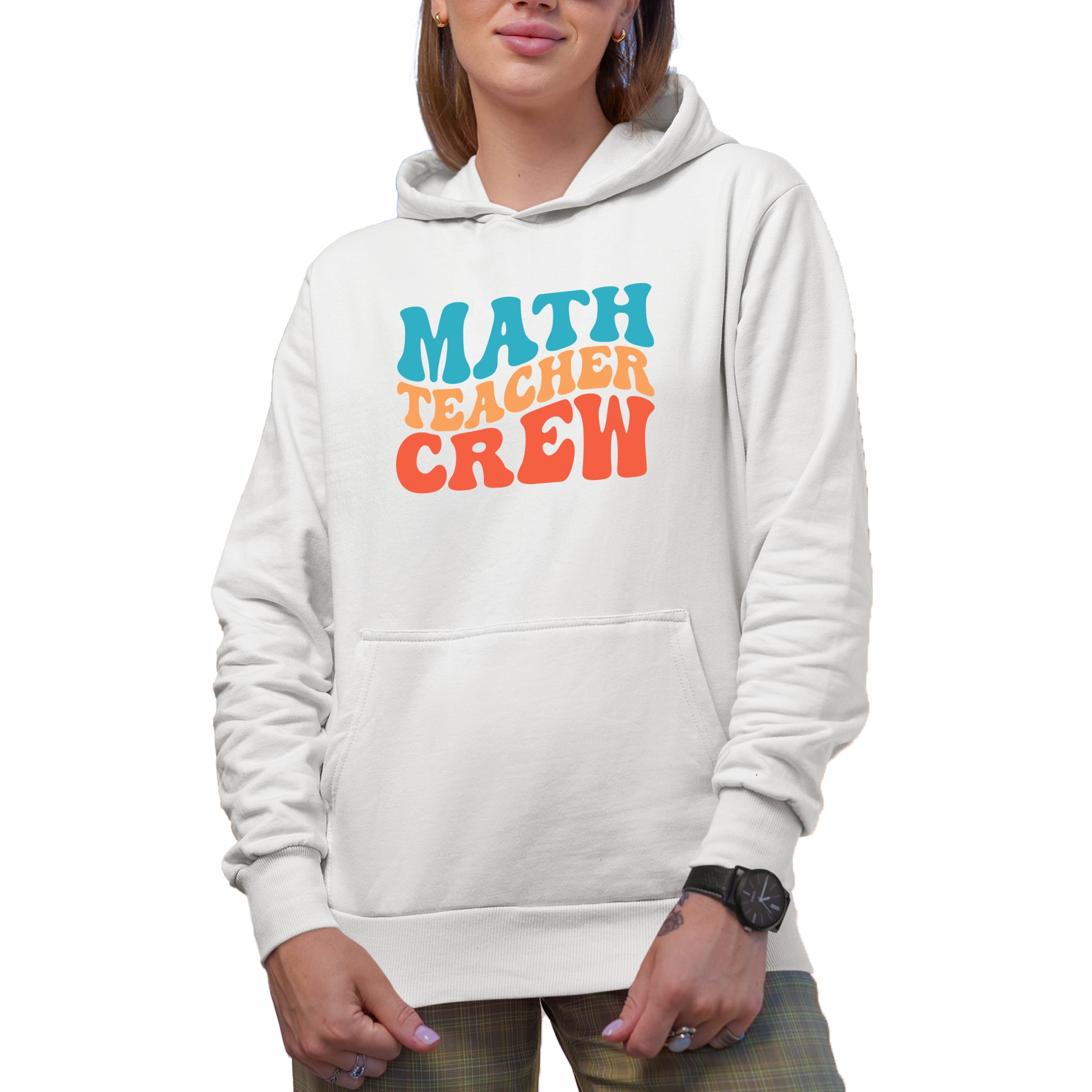 Math Teacher Crew, Mathematics Teachers Themed, Groovy Retro Wavy Text ...