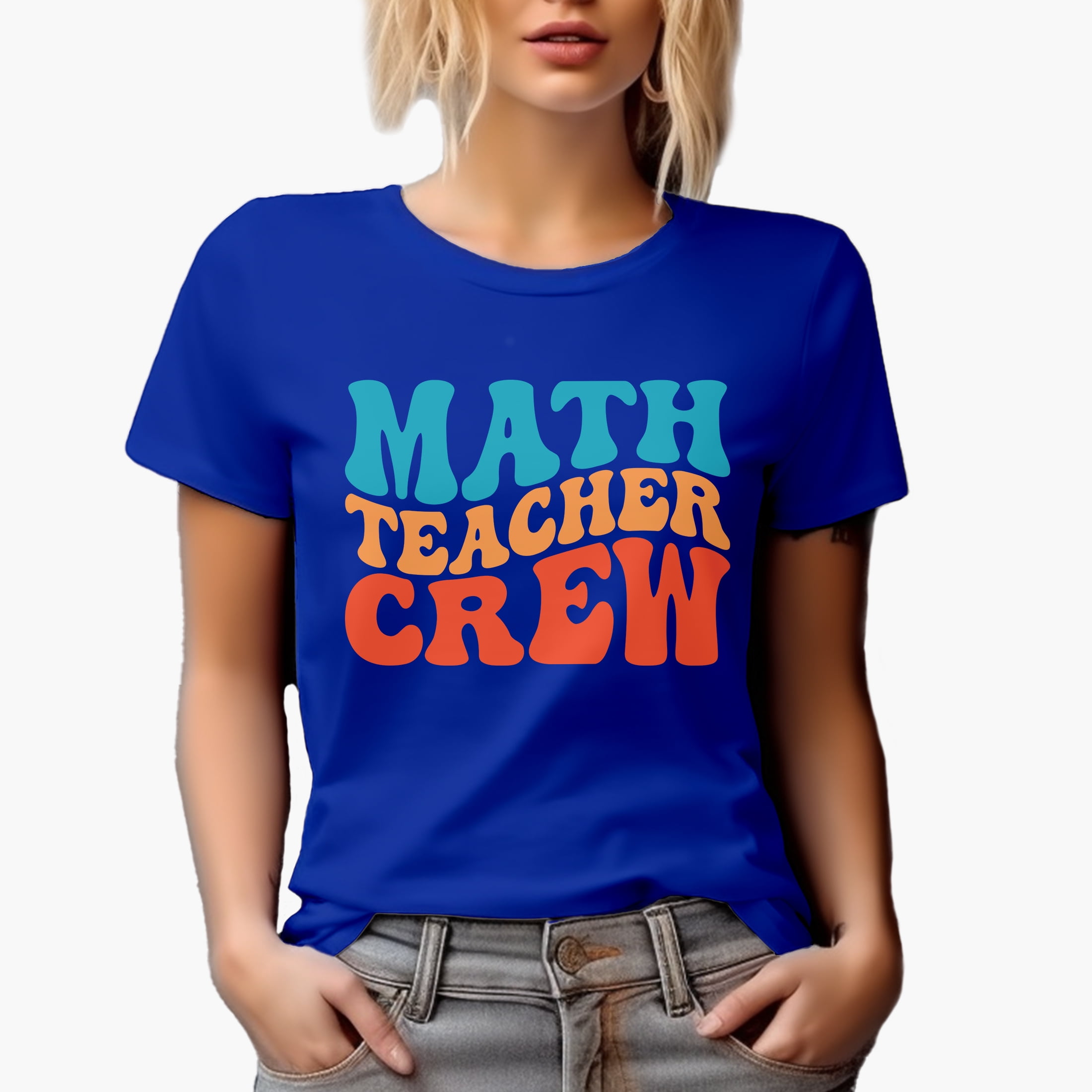 Math Teacher Crew, Mathematics Teachers or School Themed, Groovy Retro ...