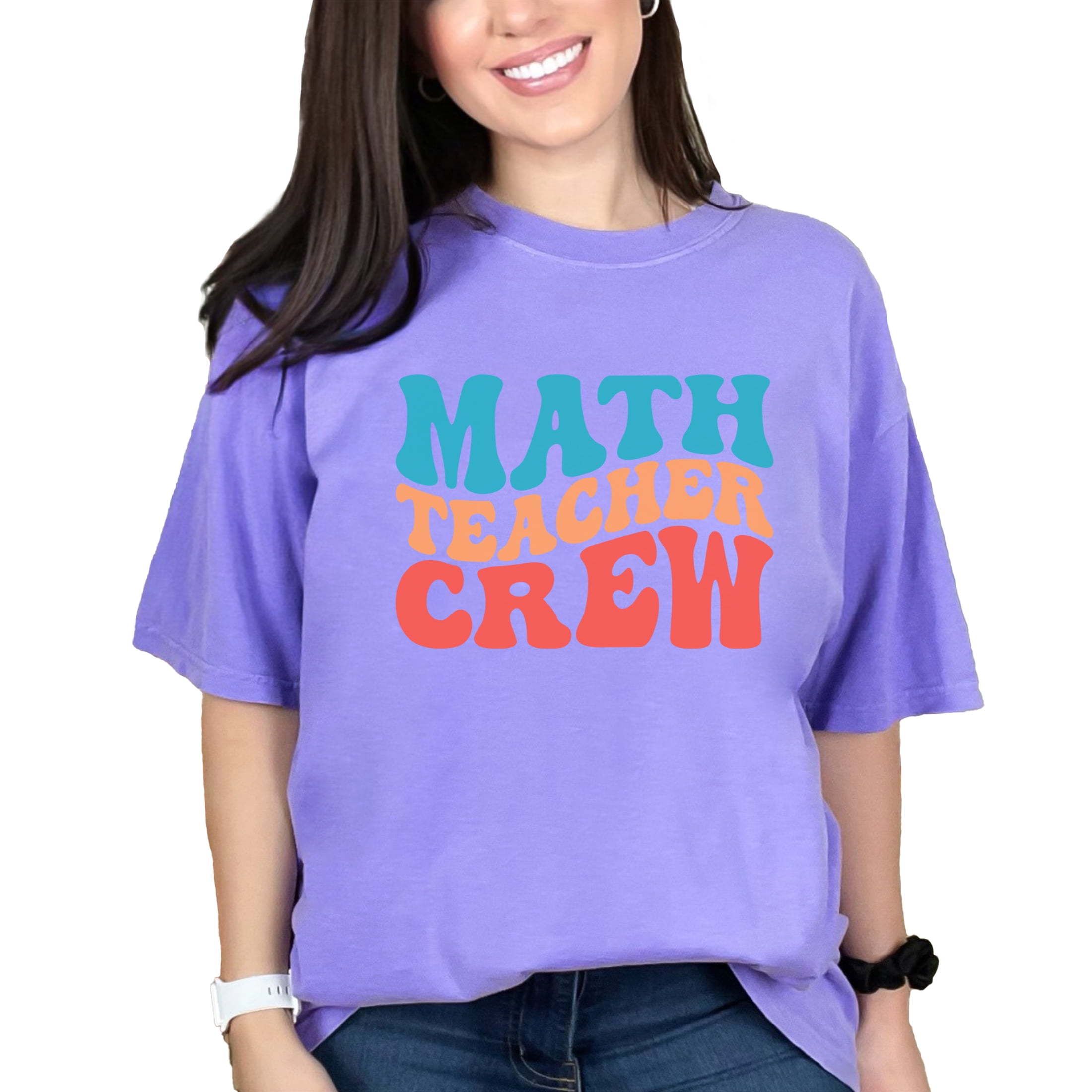 Math Teacher Crew, Mathematics Teachers or School Themed, Groovy Retro ...