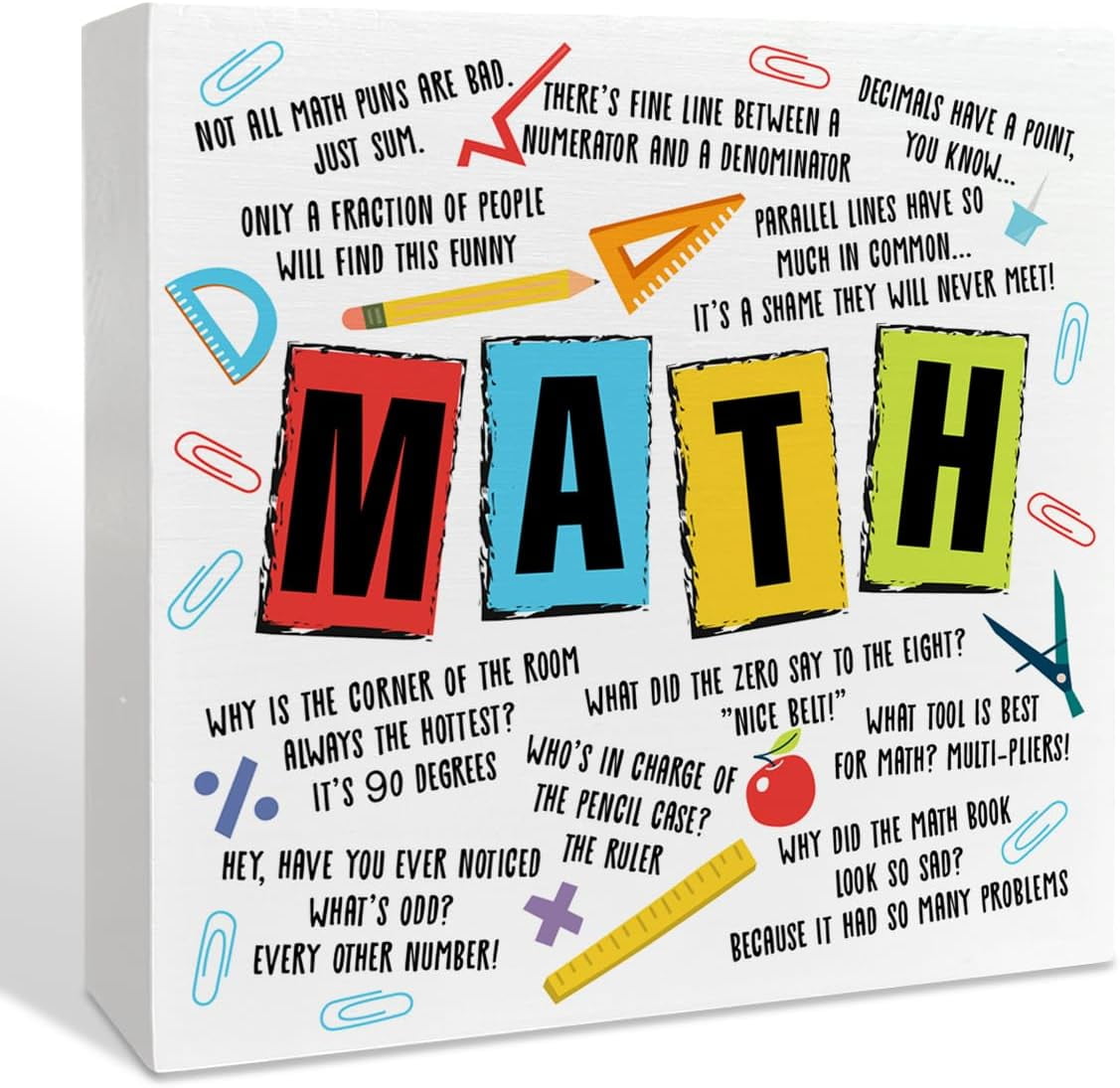 Math Teacher Gifts for Women Men, Teacher Birthday Christmas Teacher's ...