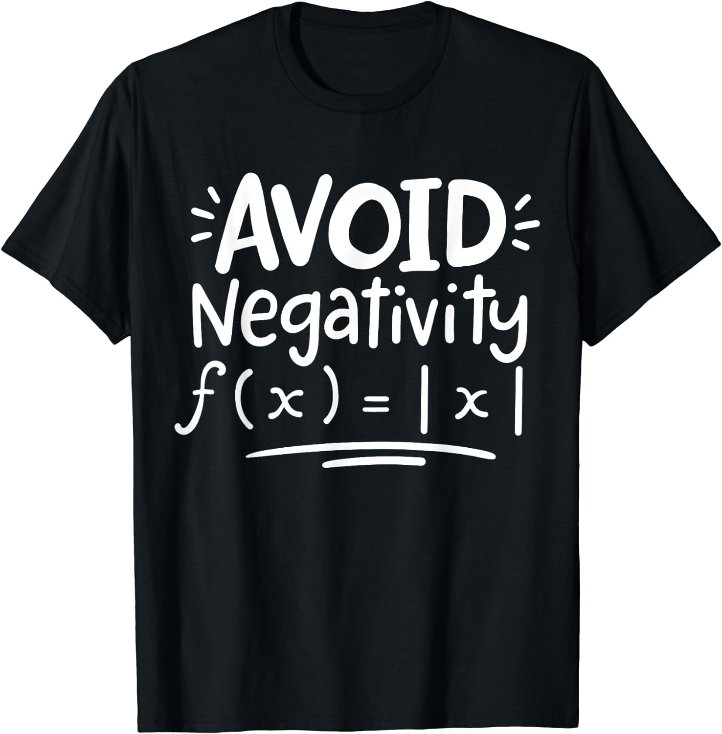 Math Teacher Math Student Avoid Negativity T-Shirt - Walmart.com
