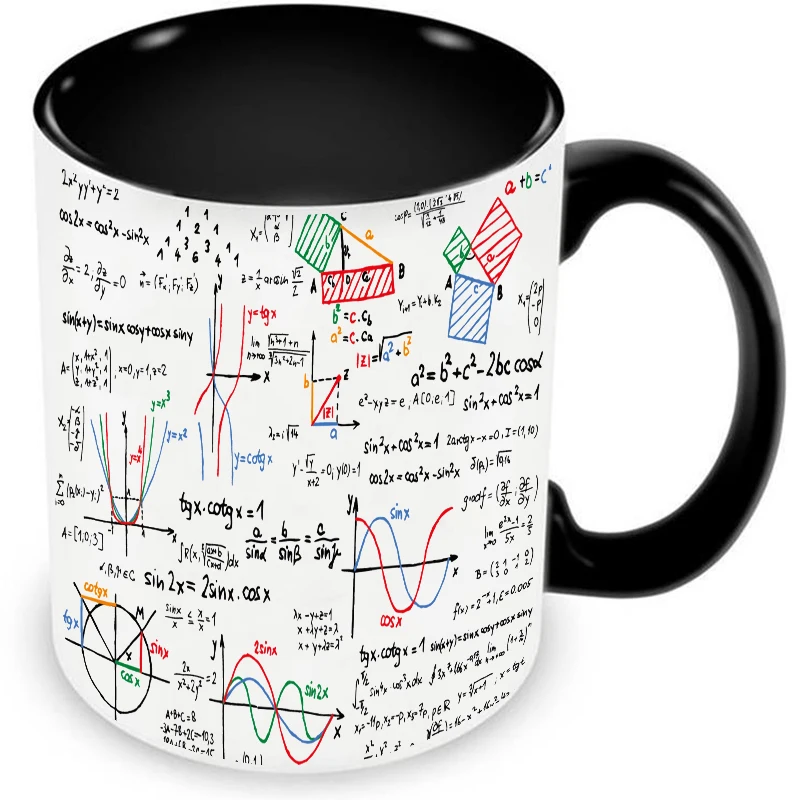 Math Teacher Mugs School Students Cups Mathematics Parabolic Formulas ...