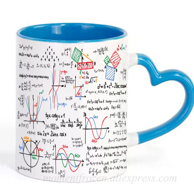 Math Teacher Mugs School Students Cups Mathematics Parabolic Formulas ...