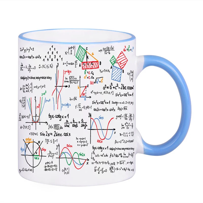 Math Teacher Mugs School Students Cups Mathematics Parabolic Formulas ...