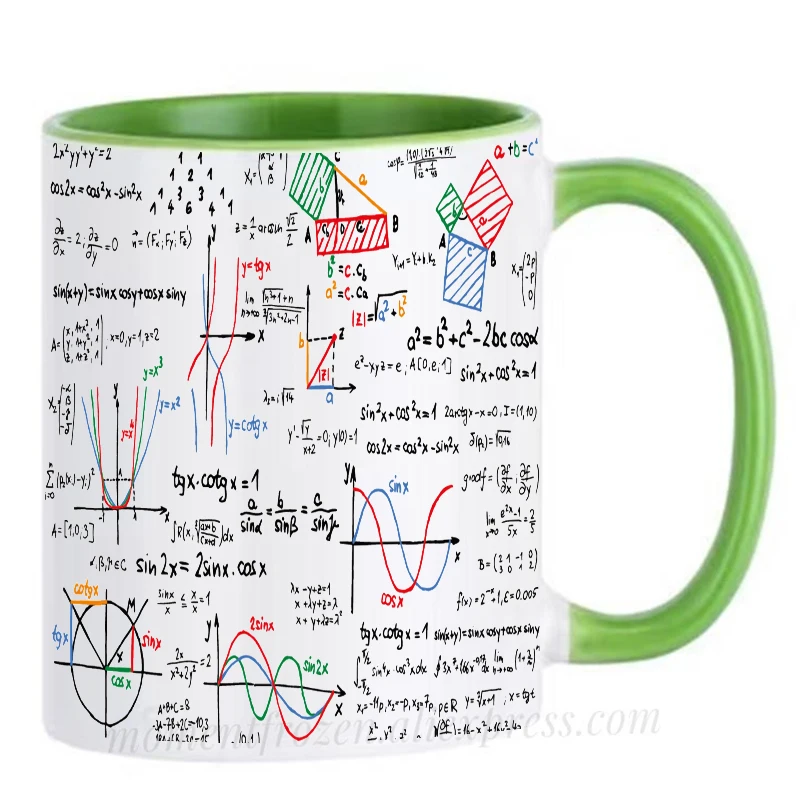 Math Teacher Mugs School Students Cups Mathematics Parabolic Formulas ...