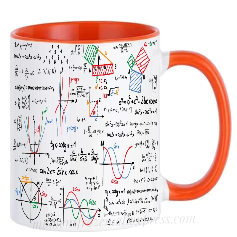 Math Teacher Mugs School Students Cups Mathematics Parabolic Formulas ...