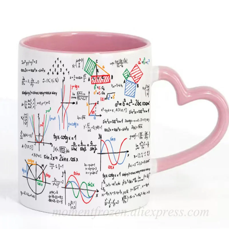 Math Teacher Mugs School Students Cups Mathematics Parabolic Formulas ...