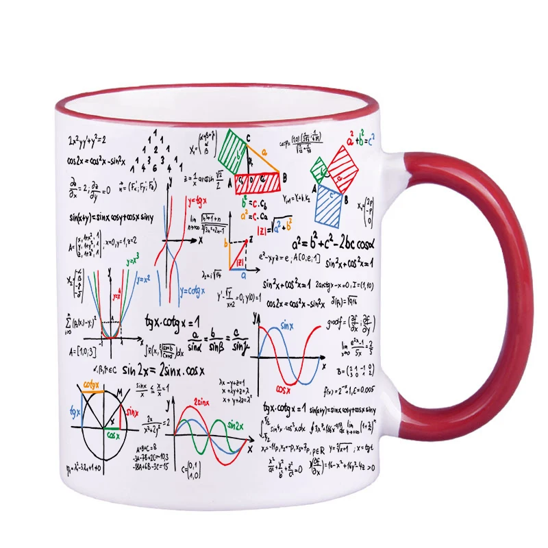 Math Teacher Mugs School Students Cups Mathematics Parabolic Formulas ...