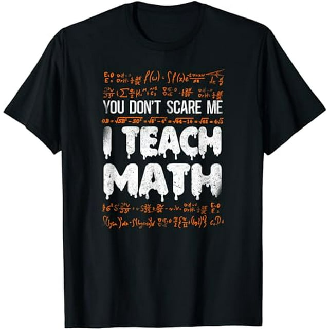 Math Teacher Nerd Student Formula Equation Halloween You T-Shirt ...