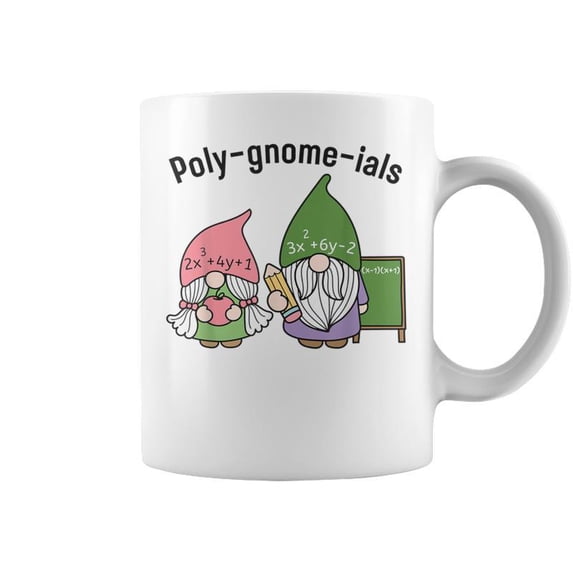 Math Teacher PolyGnomeIals Algebra Teacher Calculus Coffee - Walmart.com