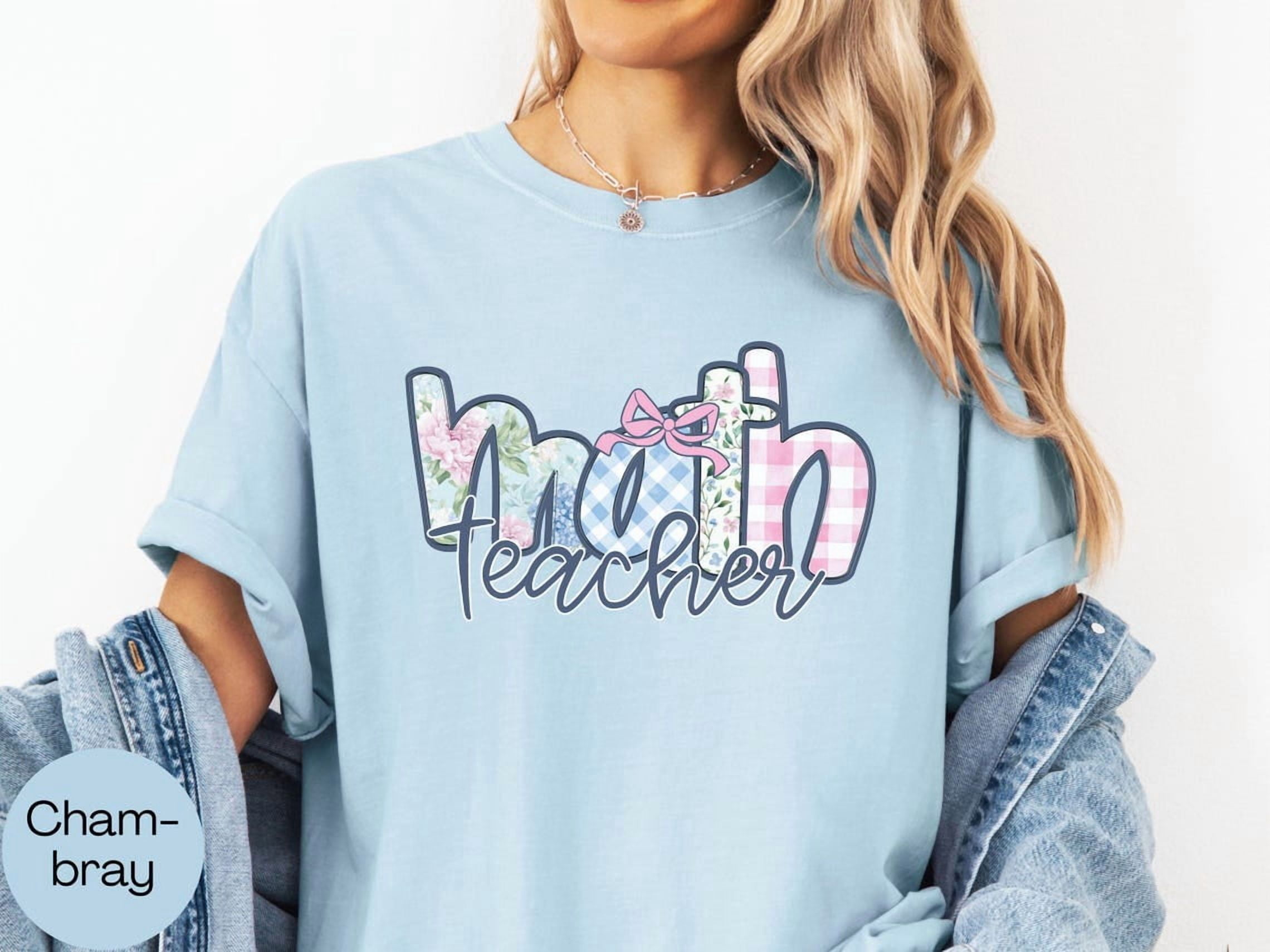 Math Teacher Shirt, Coquette Math Teacher Tshirt, Mathematics Teacher ...