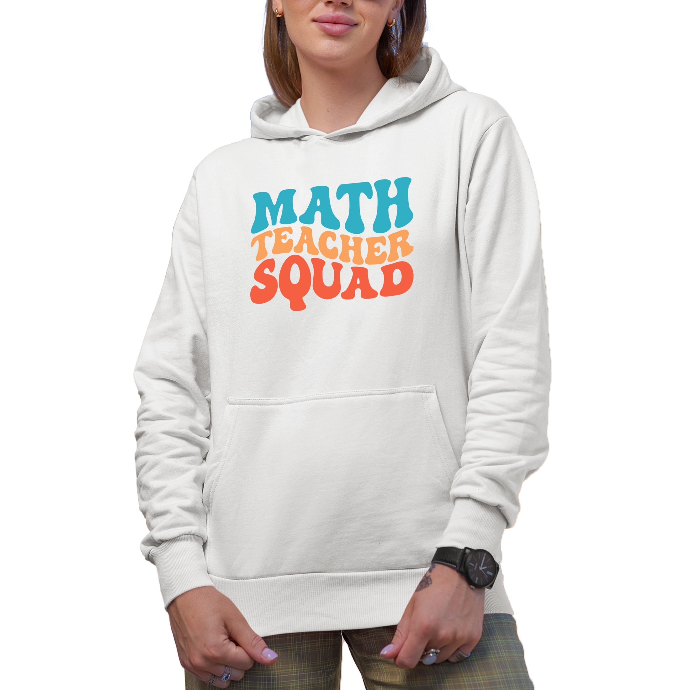 Math Teacher Squad, Mathematics Teachers Themed, Groovy Retro Wavy Text ...
