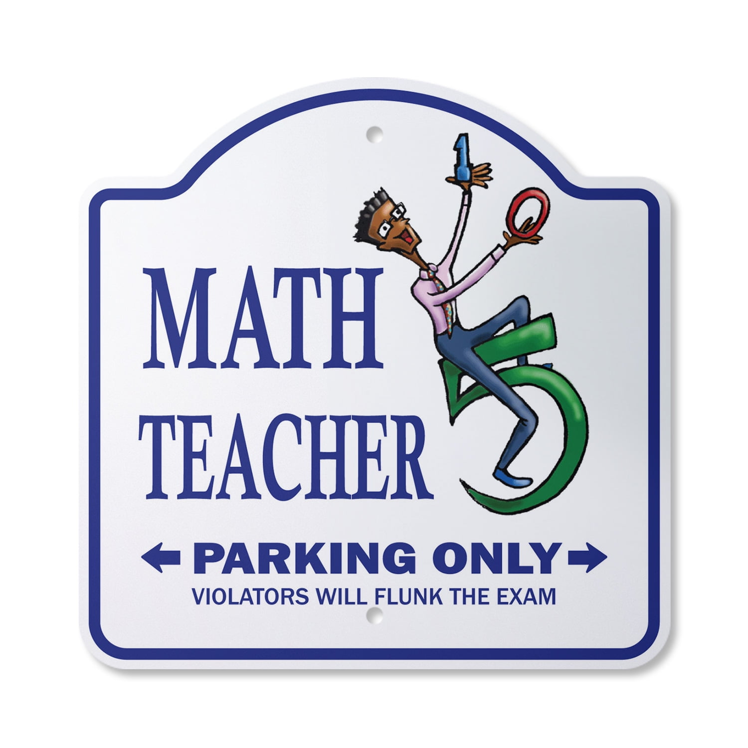 Math Teacher Zone 10” x 10” Sign | Indoor/Outdoor Plastic | SignMission ...