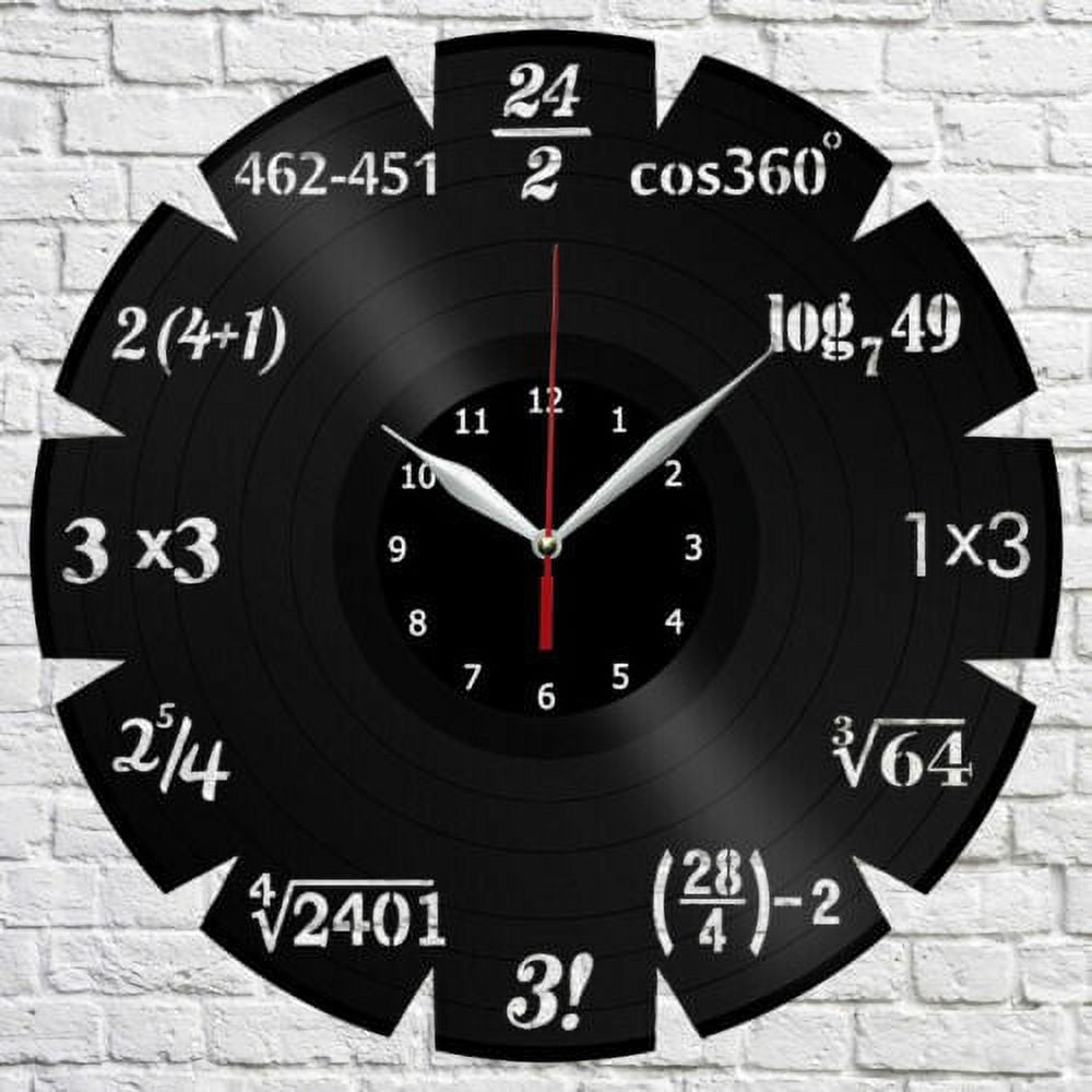Math Themes Vinyl Record Wall Clock Home Decor The Best Original Gift ...