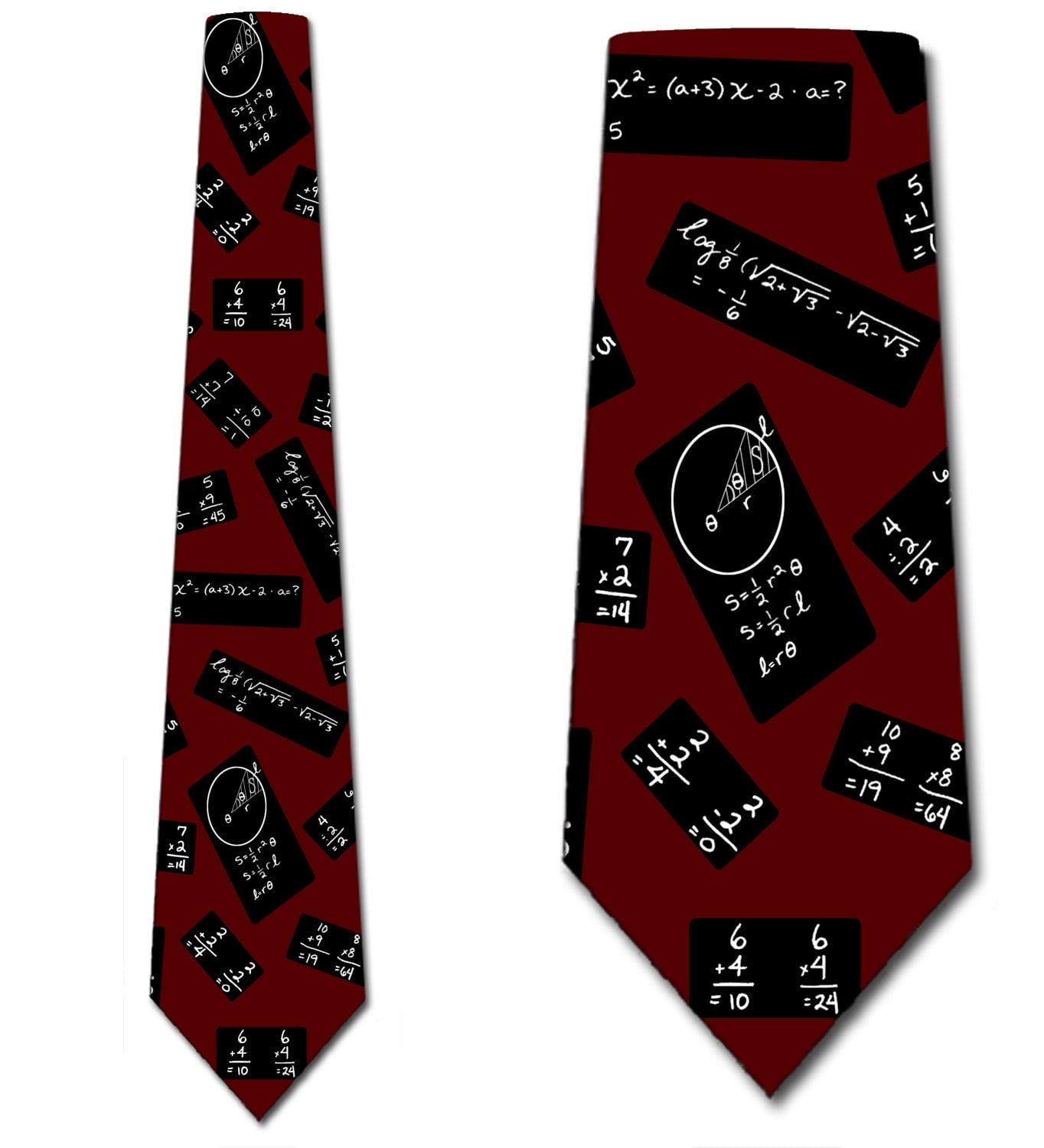 Math Ties Mens Chalkboard Equation Necktie by Three Rooker - Walmart.com