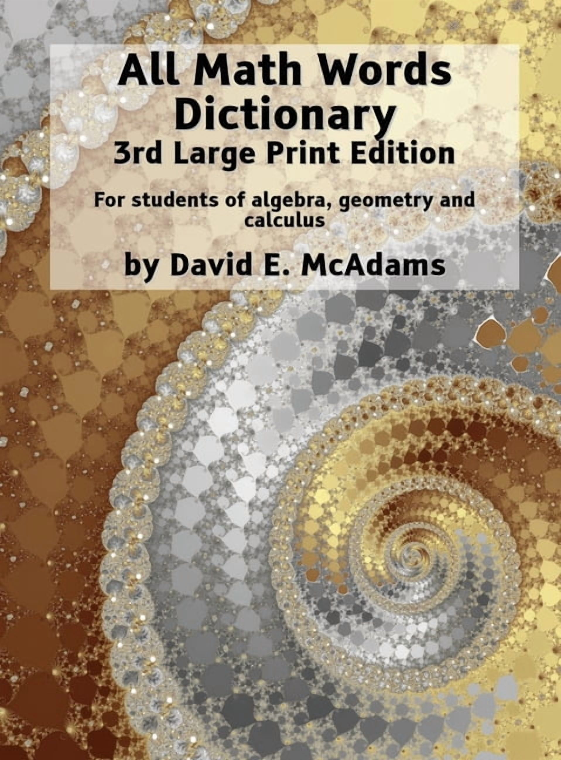 Free Shipping! Math Vocabulary AIDS and Dictionaries: All Math Words ...