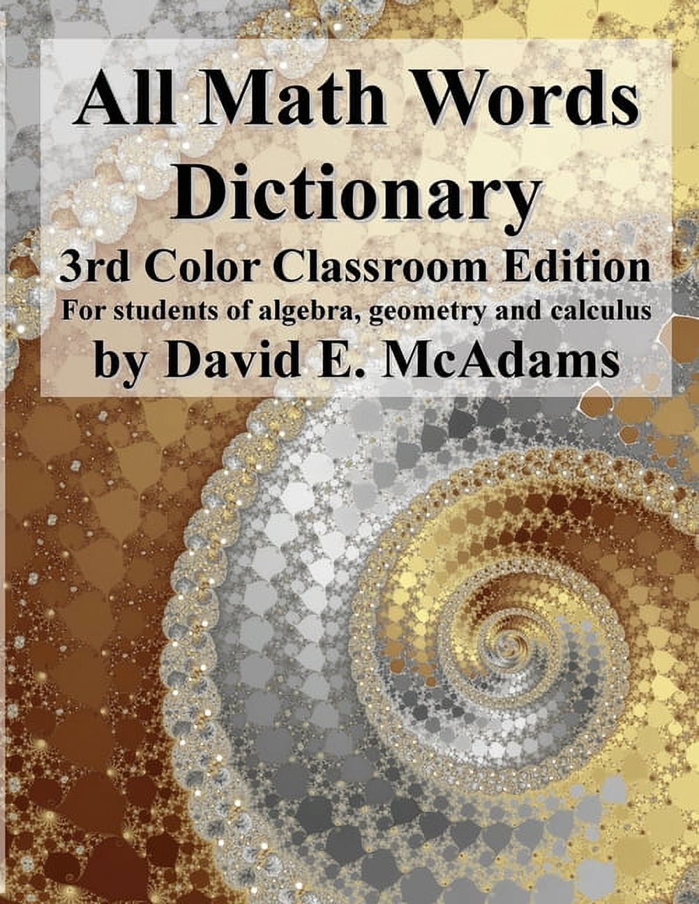 Math Vocabulary AIDS and Dictionaries All Math Words Dictionary: For ...