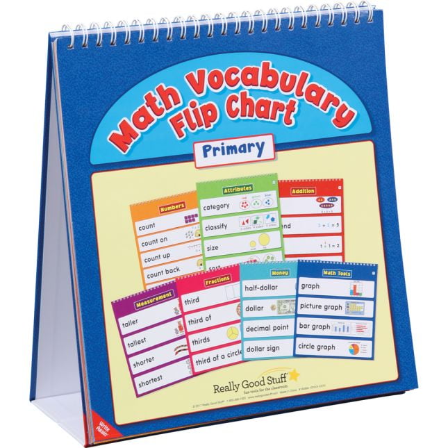 Math Vocabulary Flip Chart - Primary - Walmart.com