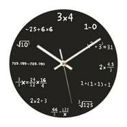 Decodyne Math Clock - Unique Wall Clock - Each Hour Marked By a Simple ...
