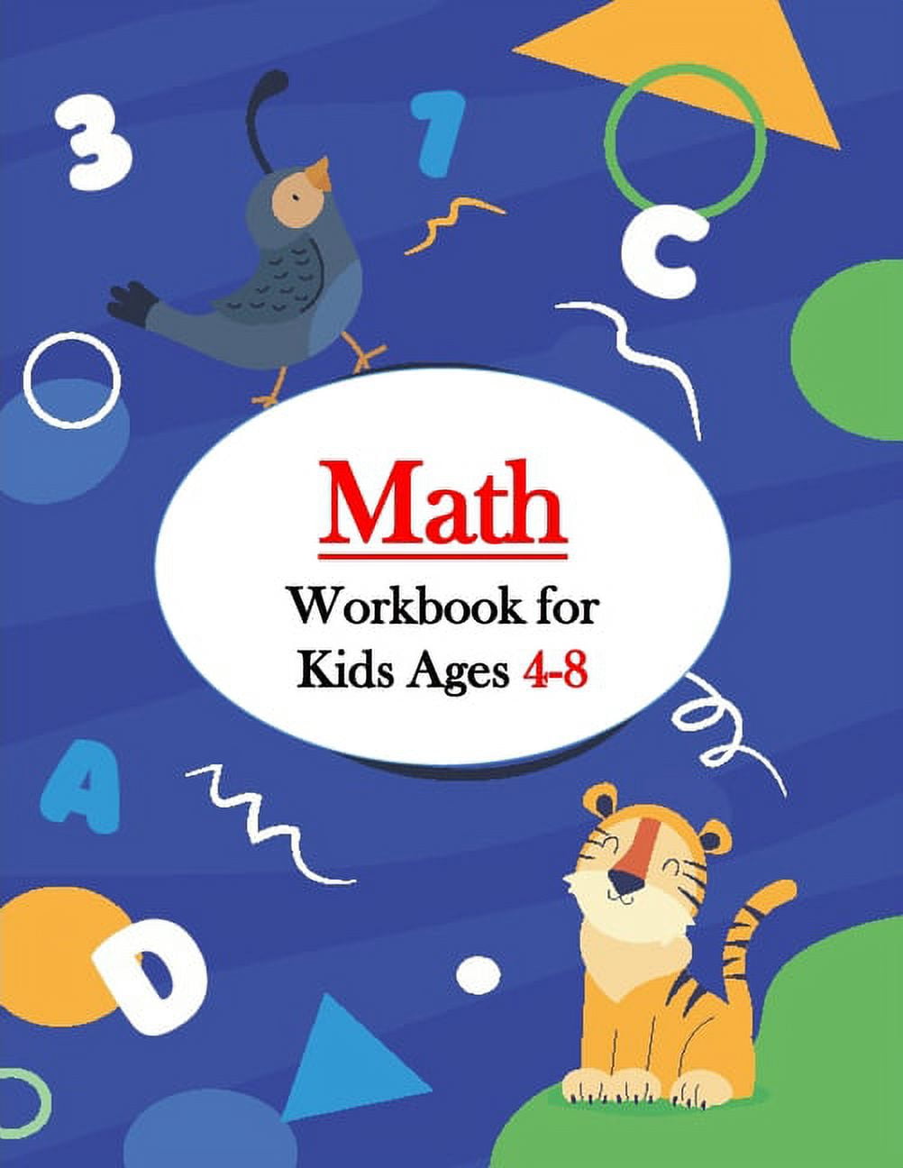 Math Workbook for Kids Ages 4-8: First Grade Math Workbook Games ...