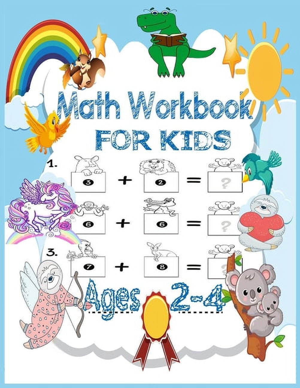 Math Workbook for kids Ages 2-4: Preschool mathematics book with ...