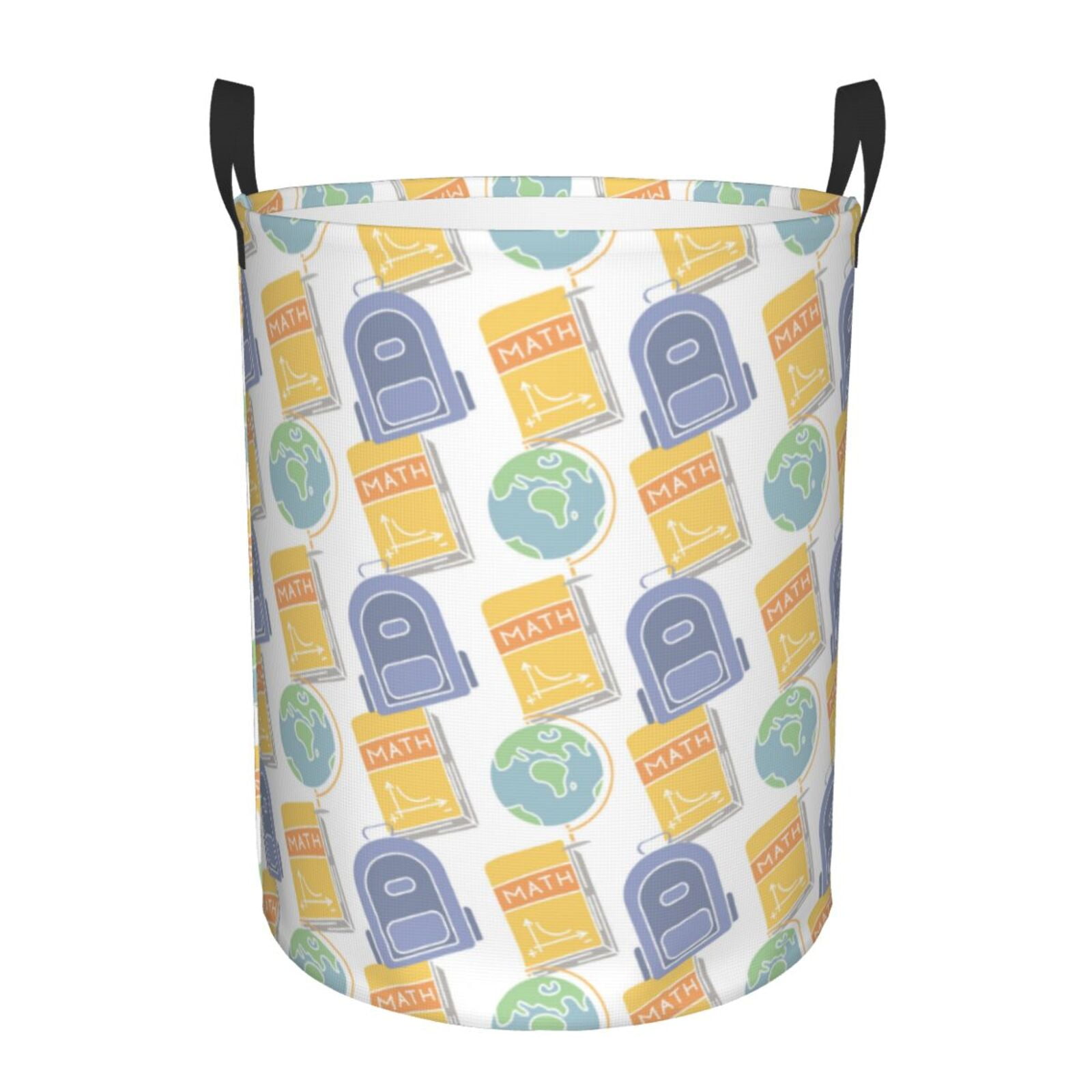 Math book globe Laundry Basket, Laundry Hamper Waterproof Laundry Bag ...