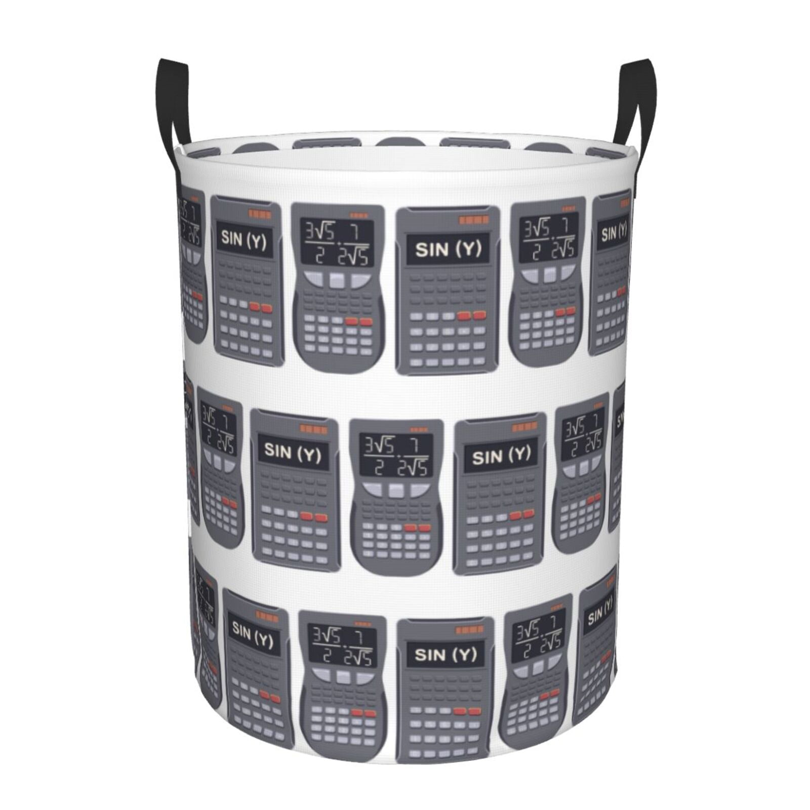 Math calculator equation Prin Laundry Basket with Handles ...