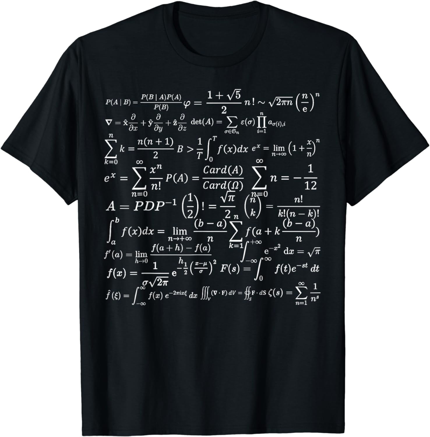 Math equations and formulas T-Shirt - Walmart.com
