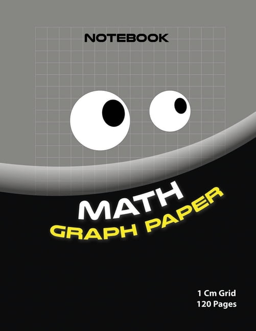 Math graph paper ( Black edition ): 1cm Grid maths book ( Color: black ...