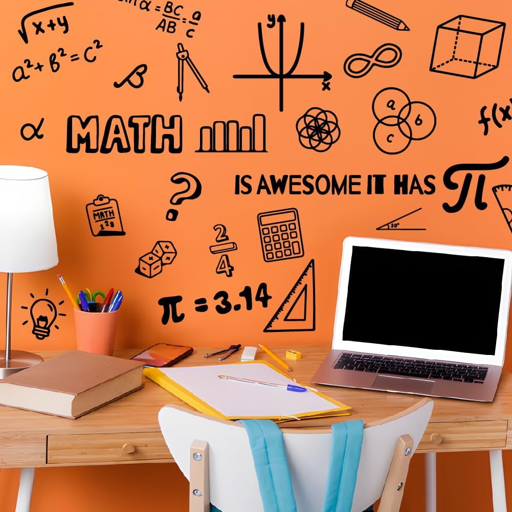 Math is Awesome Wall Stickers Mathematical Formula Wall Decals ...