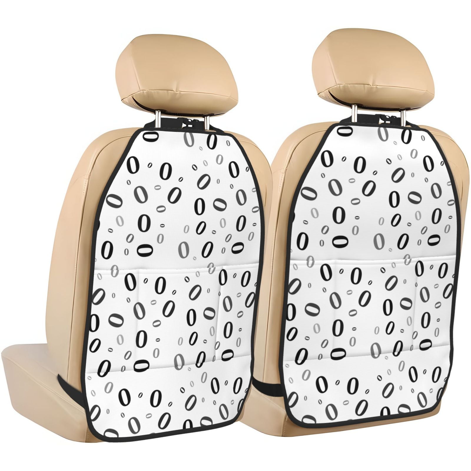 Math number 0 Print Mats Back Seat Protectors, Car Seat Protector ...
