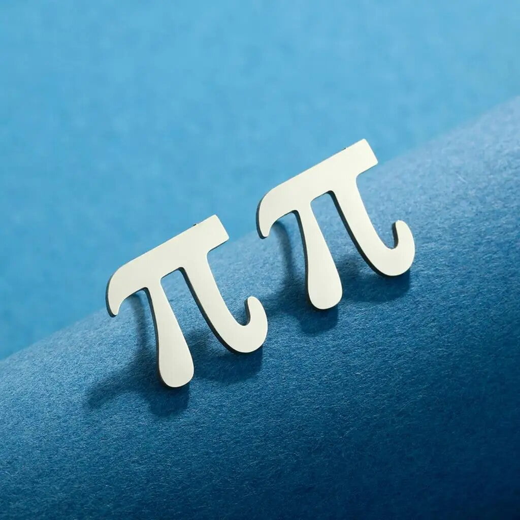 Math special symbol PI symbol charm earrings - Walmart.com