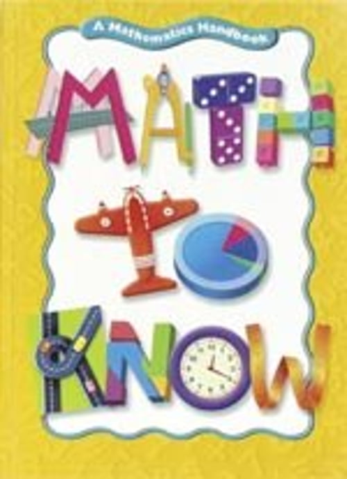 Pre-Owned Math to Know : A Mathematics Handbook - Walmart.com