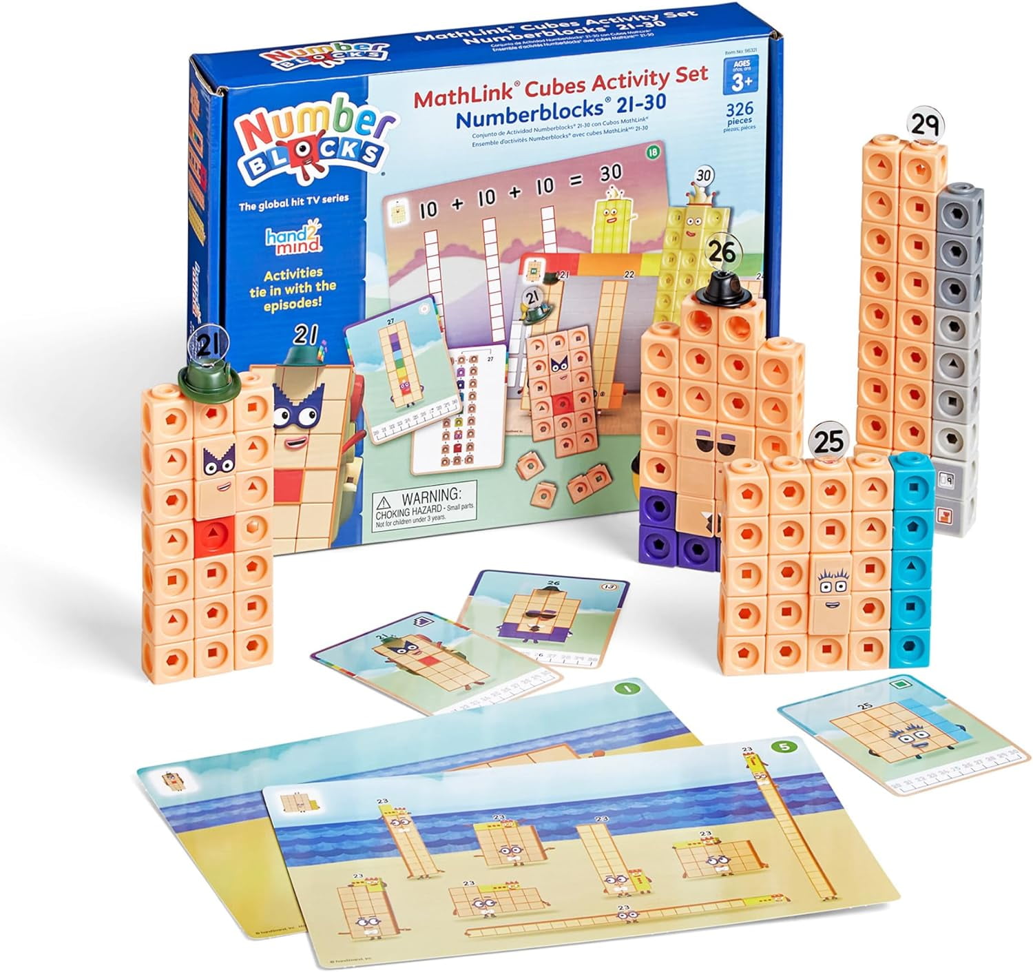 MathLink Cubes Numberblocks 21-30 Activity Set, 20 Preschool Learning ...