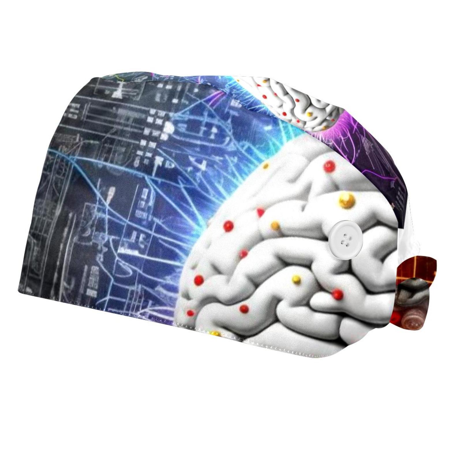 Mathematical Engineering Brain Adjustable Working Cap with Sweatband ...