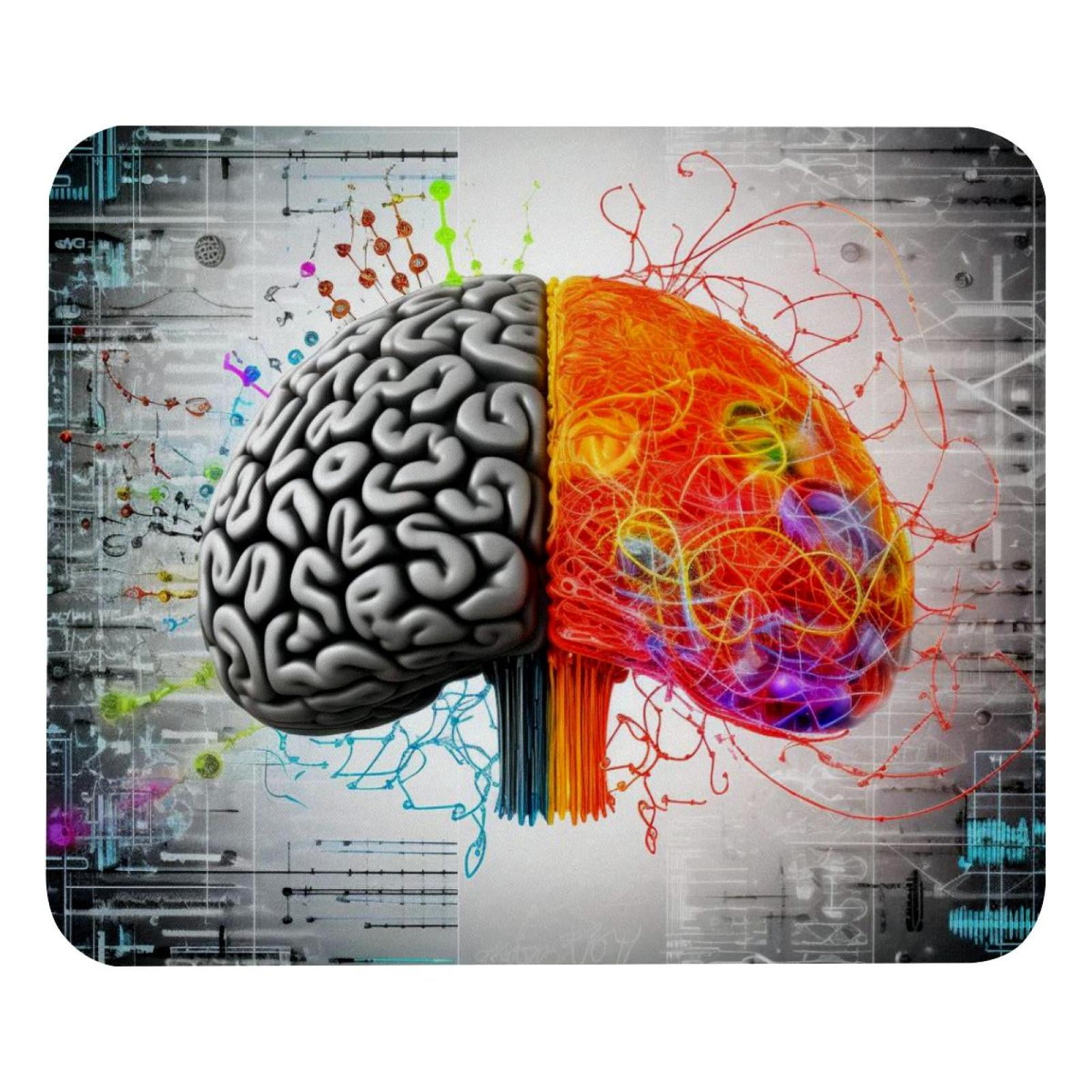 Mathematical Engineering Brain Mouse Pad, Rubber Base Computer Mouse ...