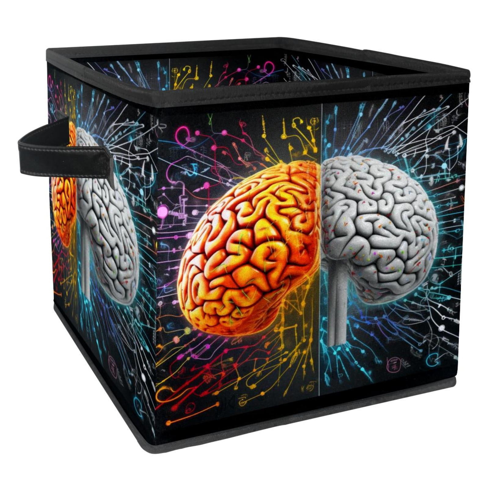 Mathematical Engineering Foldable Storage Cubes with Handle 10.8"x10.5 ...