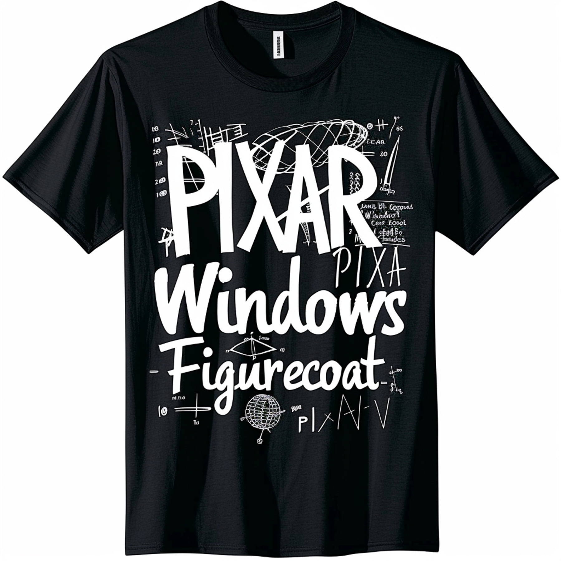 Mathematical Equation Inspired 'Figurecoat' Black TShirt Design Perfect ...