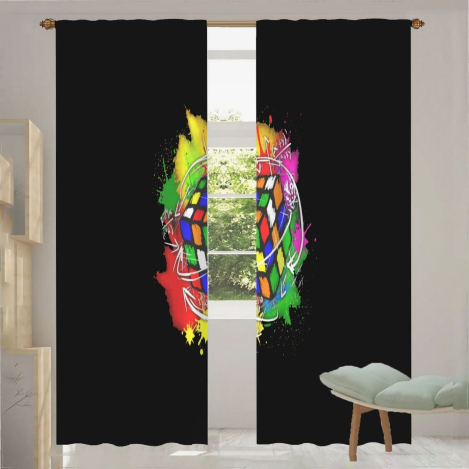 Mathematical Formula Cubo Curtains for Living Room Bedroom Decor ...