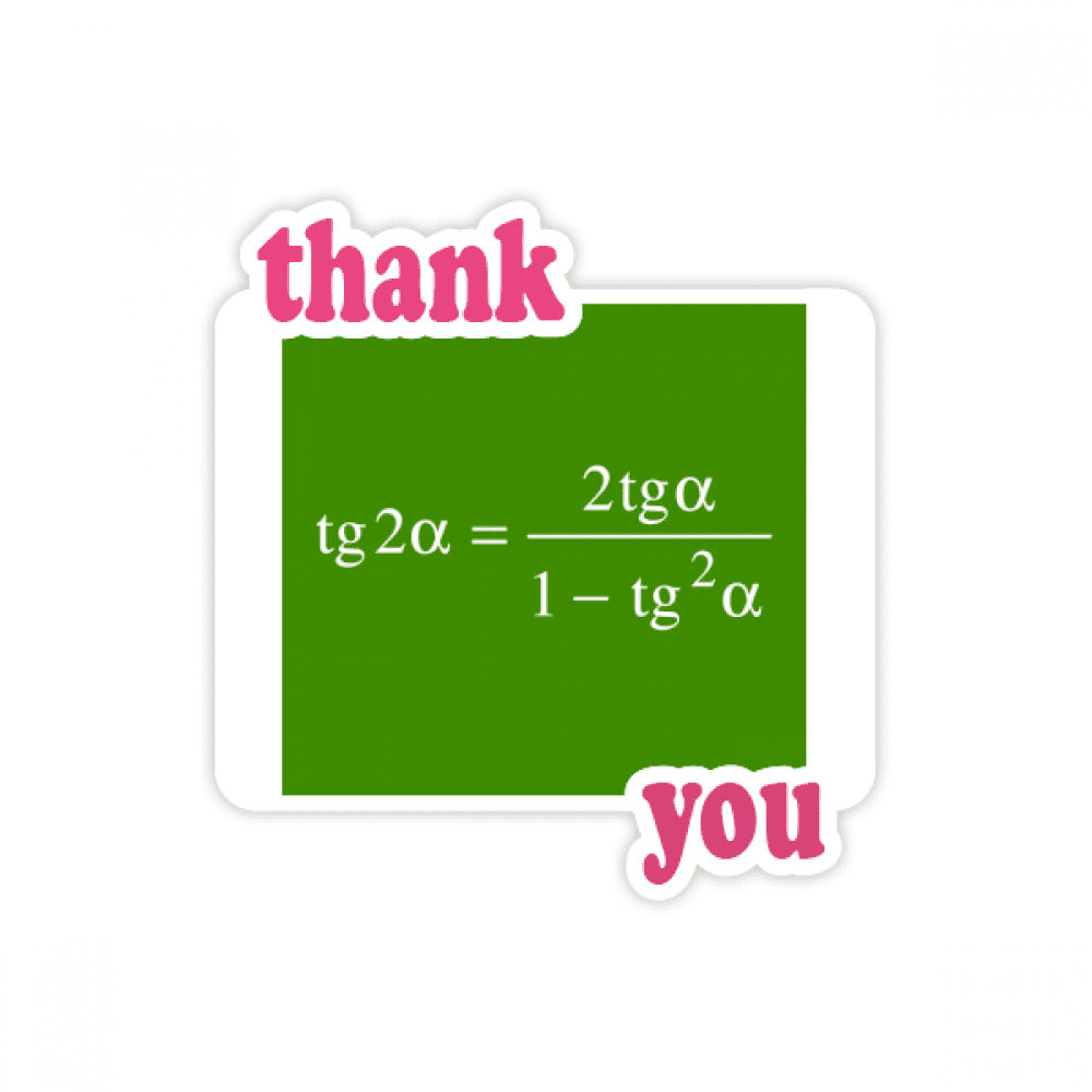 Mathematical Formula Expresses Computational Equation Thank You ...