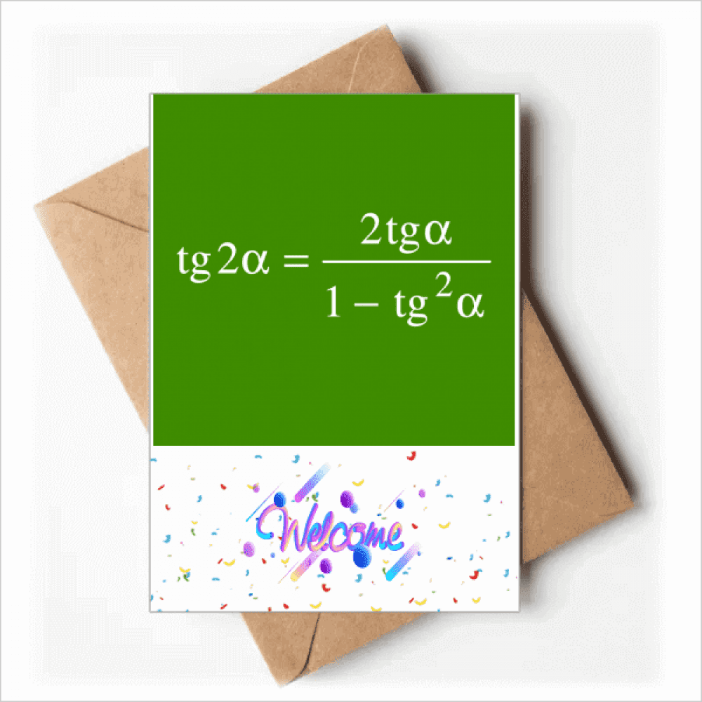 Mathematical Formula Expresses Computational Equation Welcome Back Greeting Cards Envelopes ...